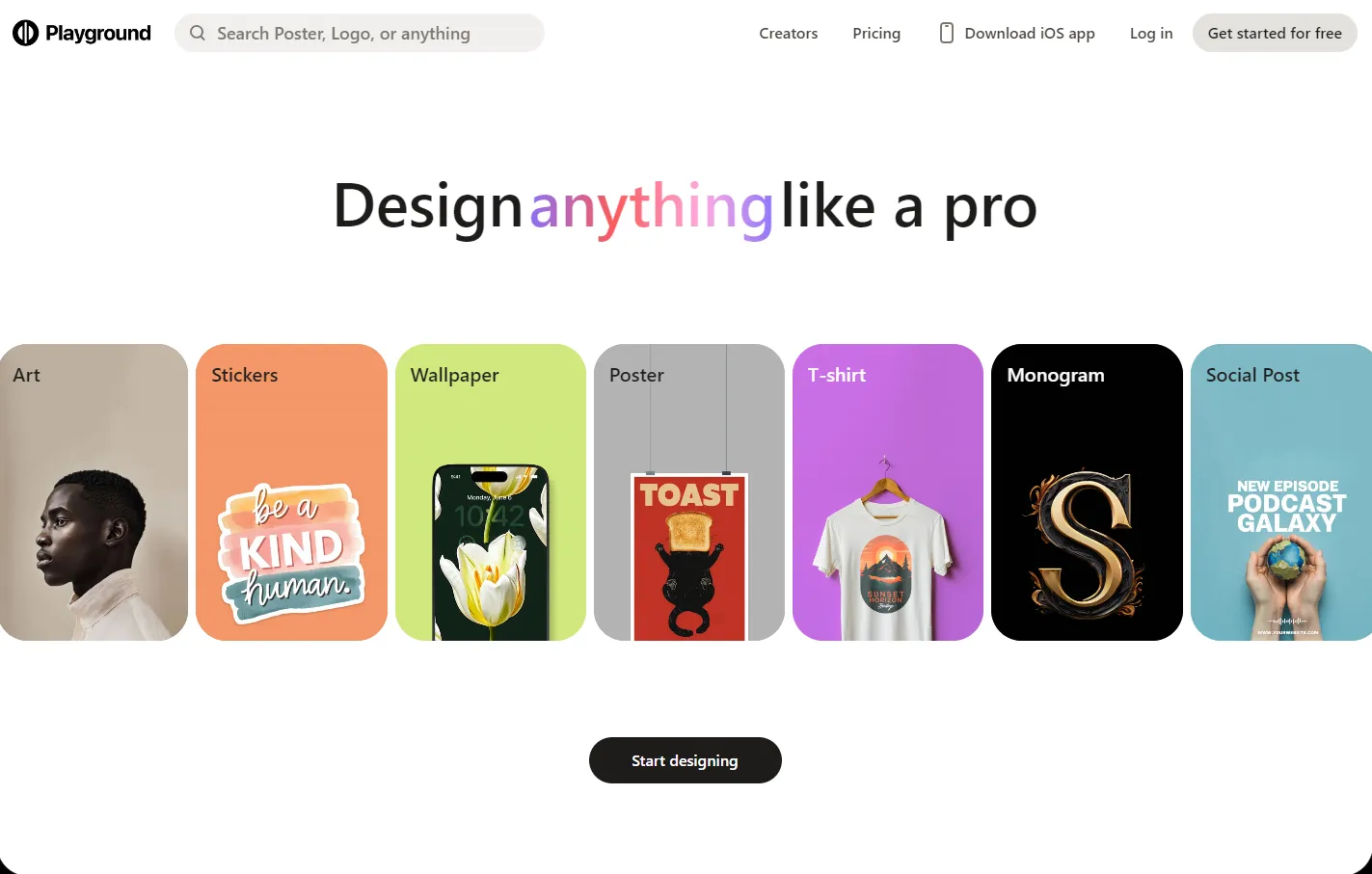 Playground: Versatile design tool for creating custom graphics and visuals