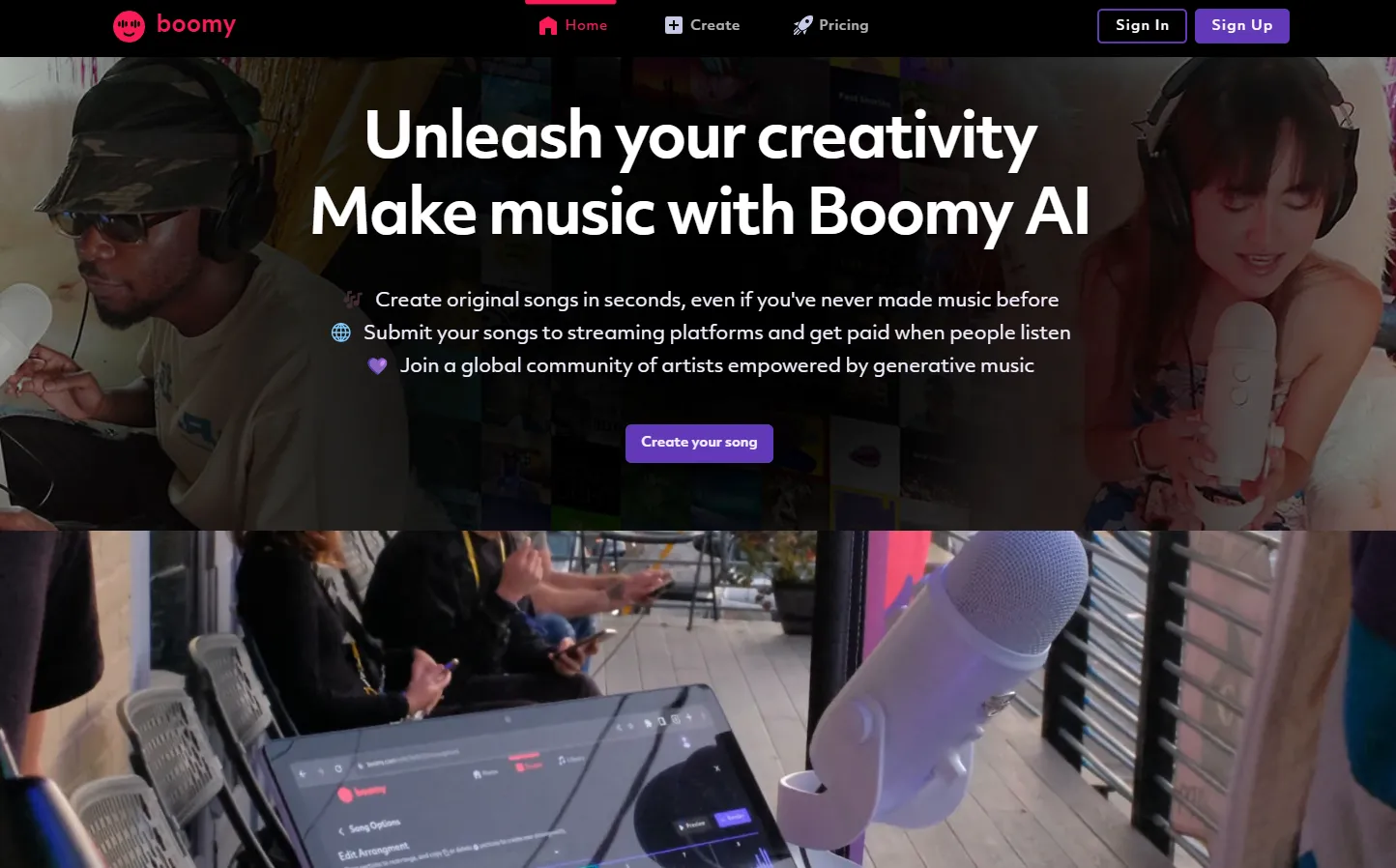 Boomy: Music creation platform that turns ideas into professional songs ...