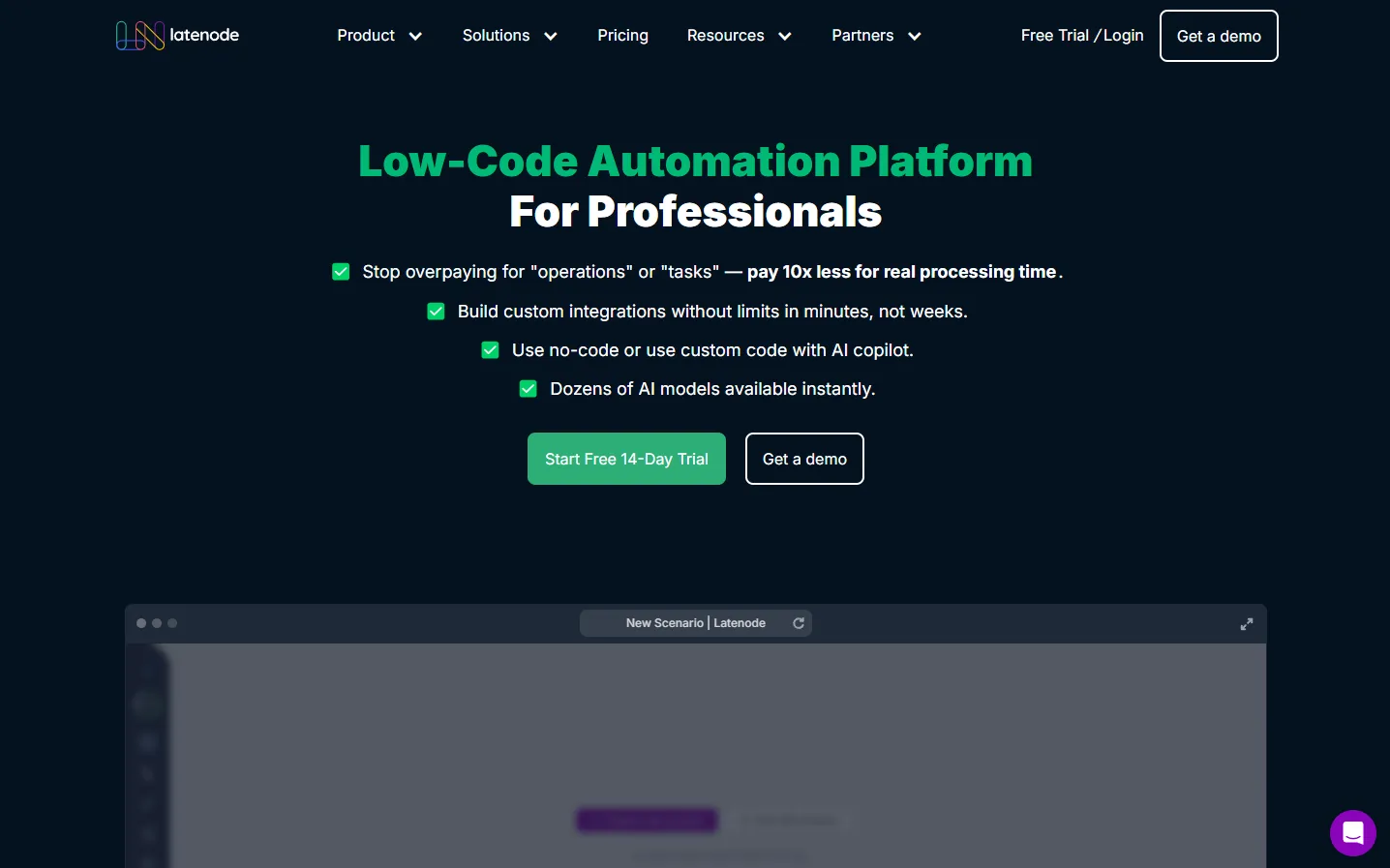 Latenode No Code Automation Platform Connecting Apps Through Visual Workflow Builder 8882