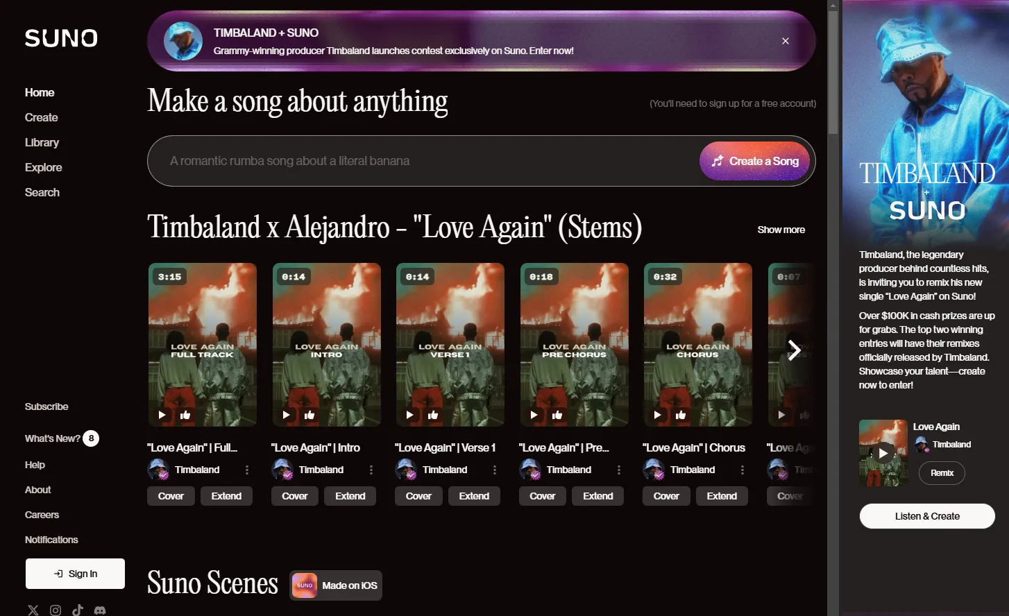 Suno AI: Text-to-song creation platform for complete musical compositions