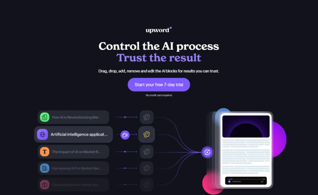 Upword: Research assistant that transforms complex information into ... Upword: Research assistant that transforms complex information into ...