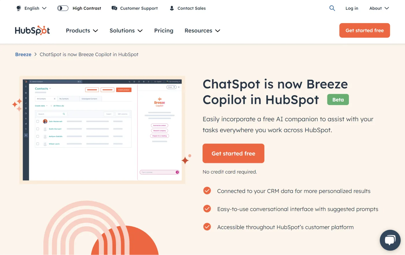 ChatSpot: Sales and marketing assistant connecting ChatGPT with HubSpot CRM
