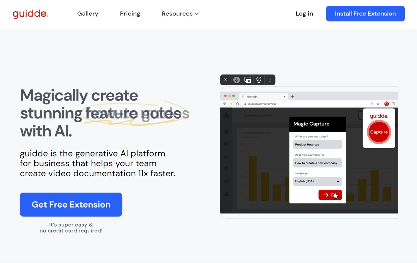 Guidde AI: Video documentation platform for creating step-by-step visual guides