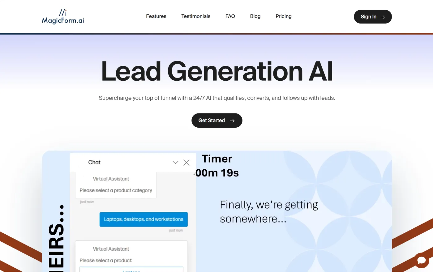 MagicForm: 24/7 lead qualification and conversion tool with customizable conversations
