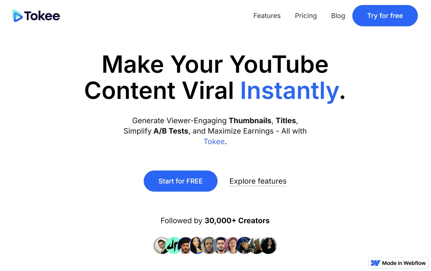 Tokee AI: YouTube thumbnail and title optimizer for maximizing video views