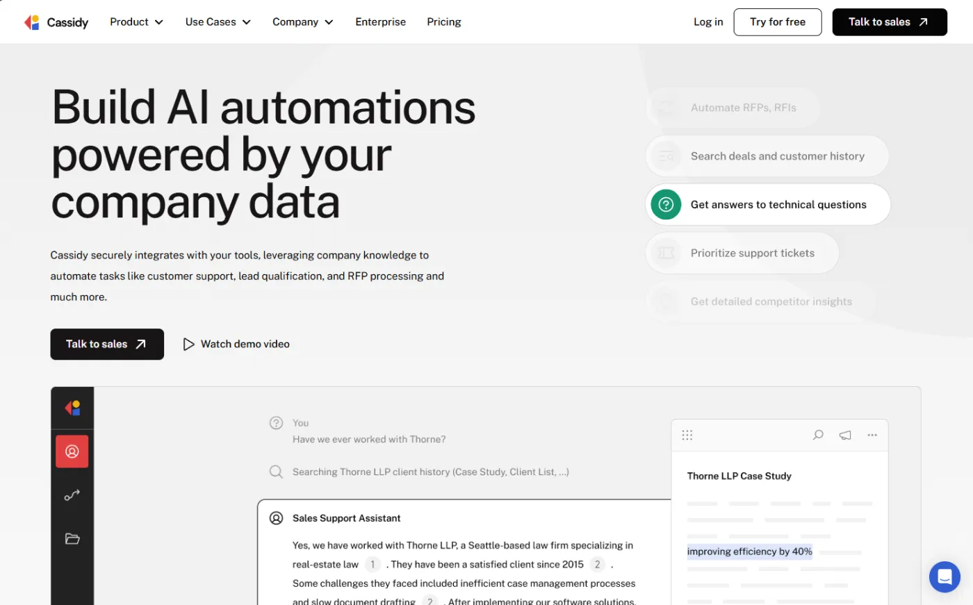 Cassidy: Business automation platform with integrated workflows and ...
