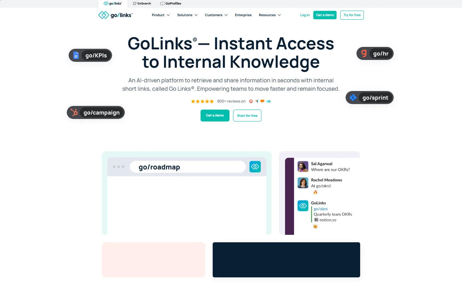 GoLinks: A platform for creating and managing custom short links