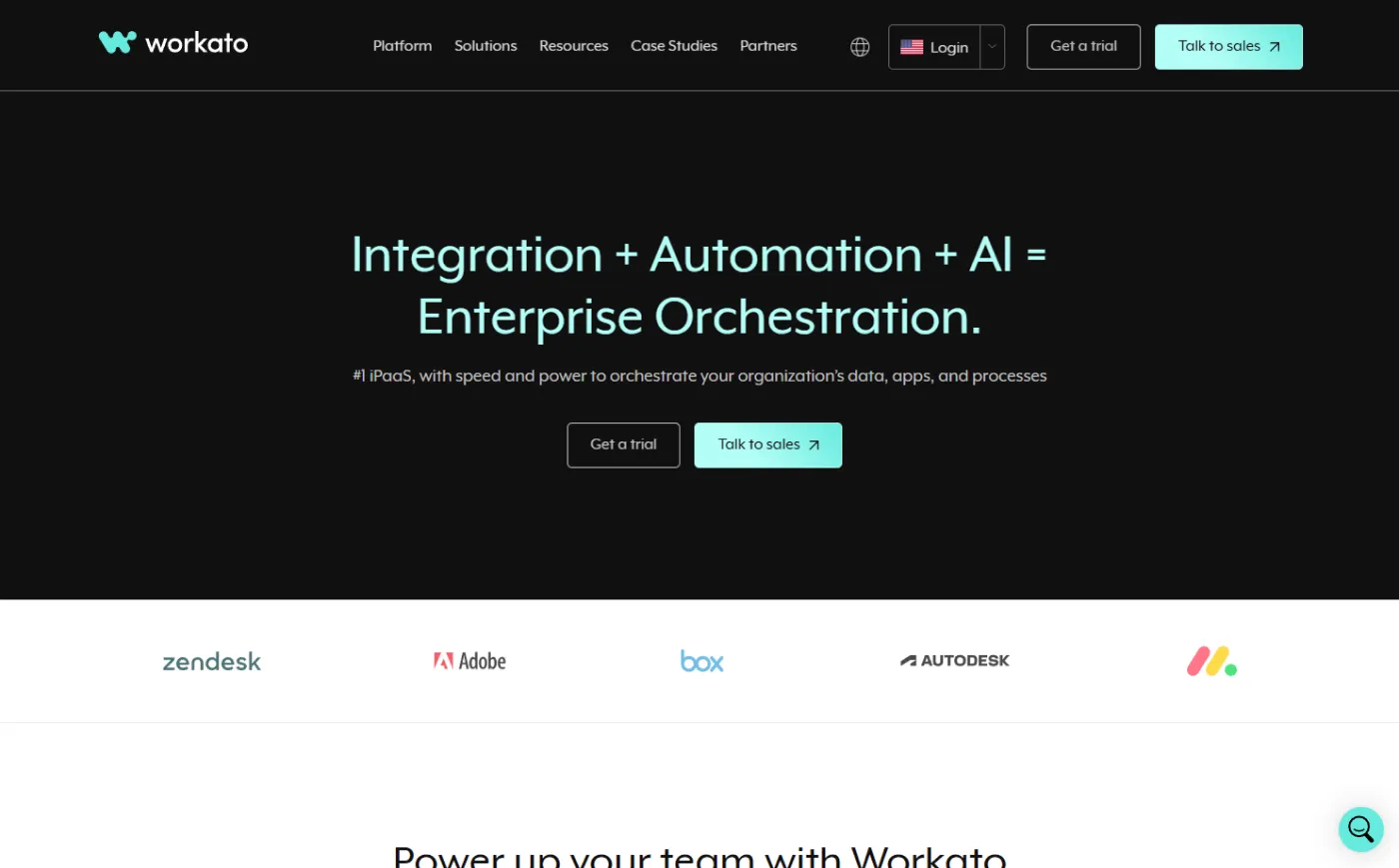 Workato: Enterprise-grade integration and automation platform for business workflows