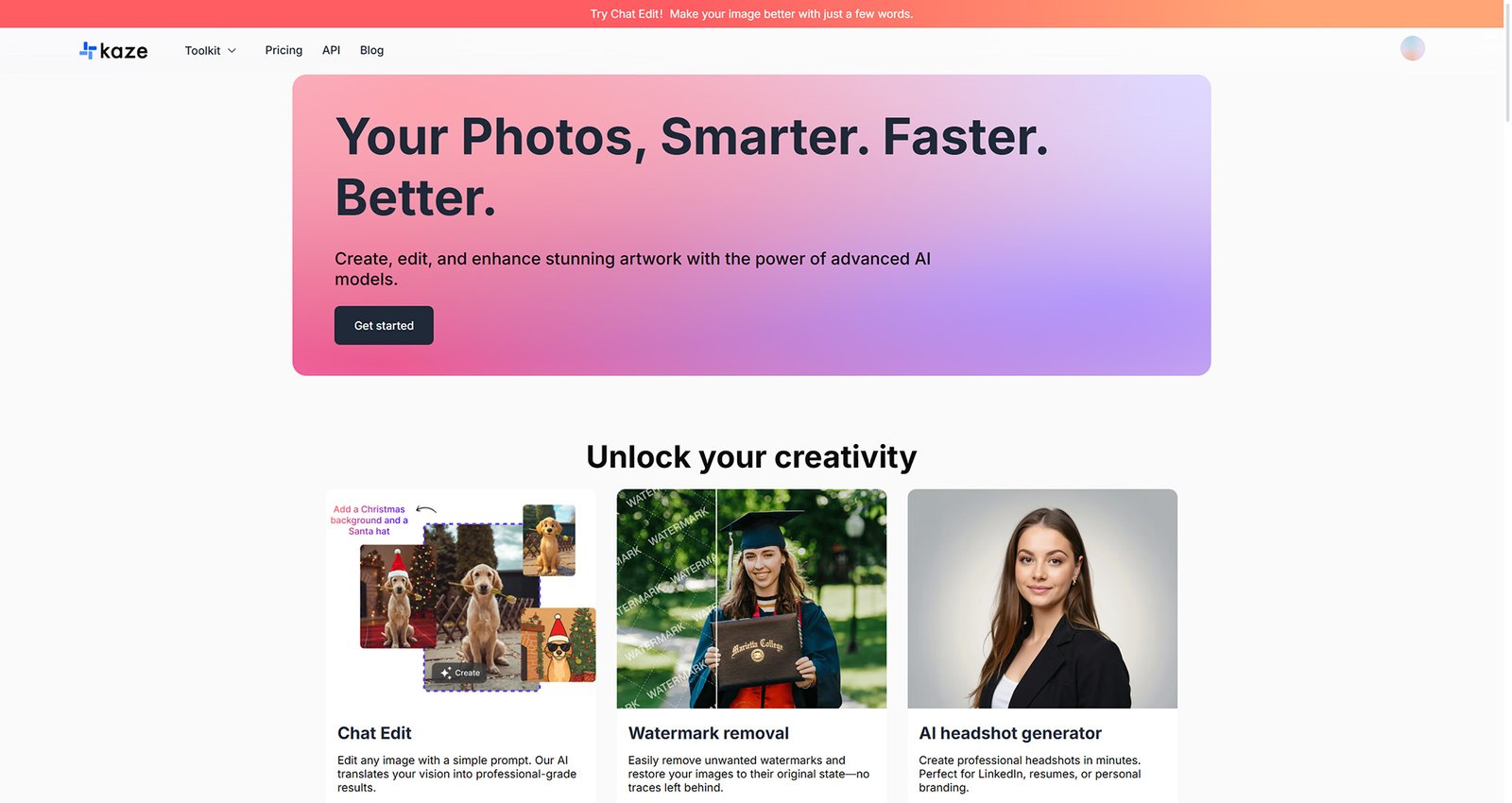 Kaze.ai: AI-powered photo editing platform for quick, high-quality results
